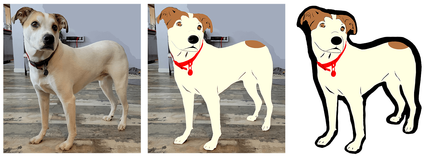 Making a Dog Photo into an SVG file for Cricut - Erika Sanborne Media LLC